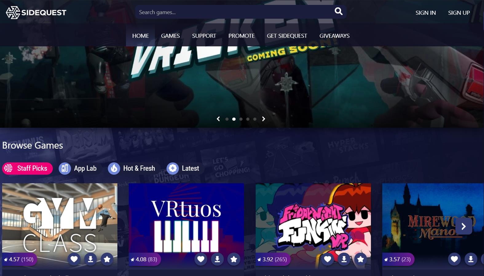 Sidequest将支持PICO系列头显，可直接安装第三方游戏或应用（附）-VRcoast带你玩转VR,国内VR虚拟现实新闻门户网站,为您提供VR虚拟现实等新闻咨询。