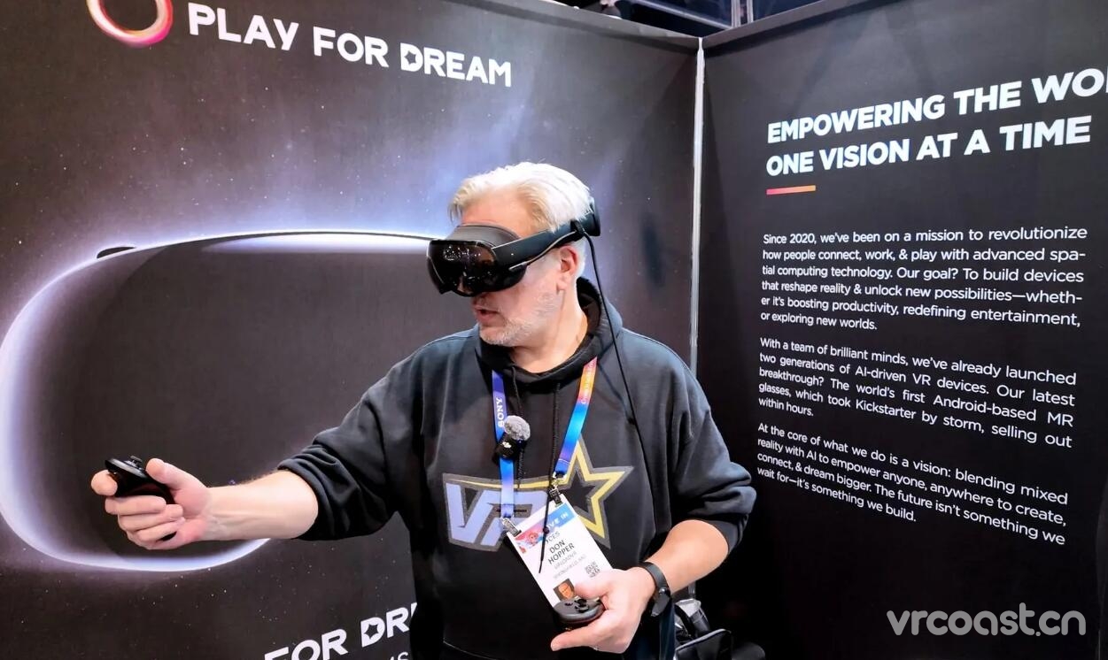 CES 2025，玩出梦想 MR 头显亲身体验-VRcoast带你玩转VR,国内VR虚拟现实新闻门户网站,为您提供VR虚拟现实等新闻咨询。
